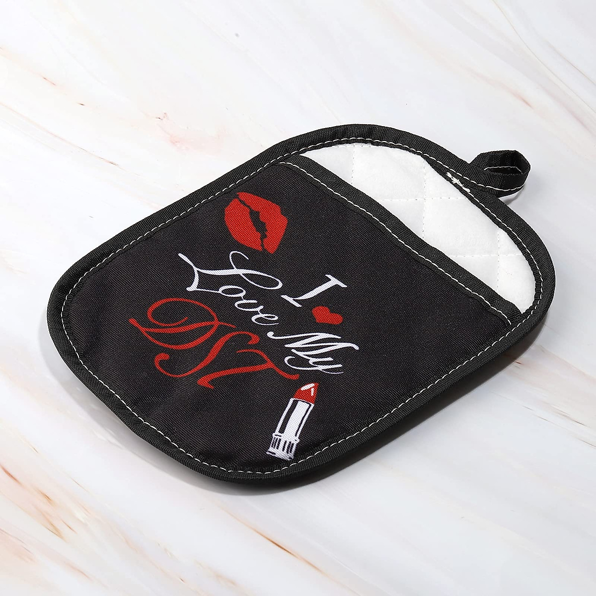 G2TUP Sorority Oven Mitt Gloves I Love My 1913 Gifts Red and White Divine 9 Pot Holders (I Love My)