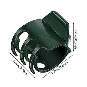 Jetec 40 Pieces Orchid Clips Plastic Garden Plant Clips with 20 Pieces Plant Support Stakes, 20 Pieces Metallic Twist Ties for Supporting Stems Vines Stalks Grow Upright (38 cm)