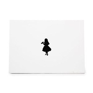 Alice in wonderland, magic kingdom rubber stamp, ideal for crafts scrapbooking invitations cards and tags CCSTA-2894