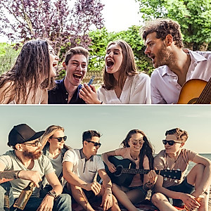 DELADOLA Mini Microphone,Portable Vocal Tiny Microphone, Asmr Microphone,Phone Microphone, Mini Karaoke Microphone for Voice Recording Chatting and Singing On iPhone,Android,Laptop Notebook (Blue)