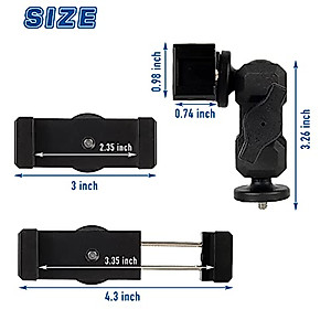 Dashboard Phone Holder Mount Aluminum Alloy for Ford Bronco Accessories 2021 2022 2023 Anti-Shake Stabilizer Custom Adjustable Phone Dash Mounted Custom Cell Phone Holder(Not for Bronco Sport)