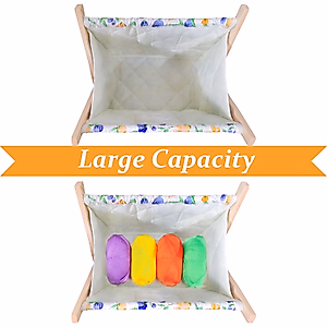 Gkesgm Yarn Storage Organizer for Yarn Skeins，Crochet Bag Organizer for Crochet Hooks Knitting Needles，Crochet Accessories, Crocheting & Knitting Gifts，(Flower-Purple) Yarn Holder Self Installation