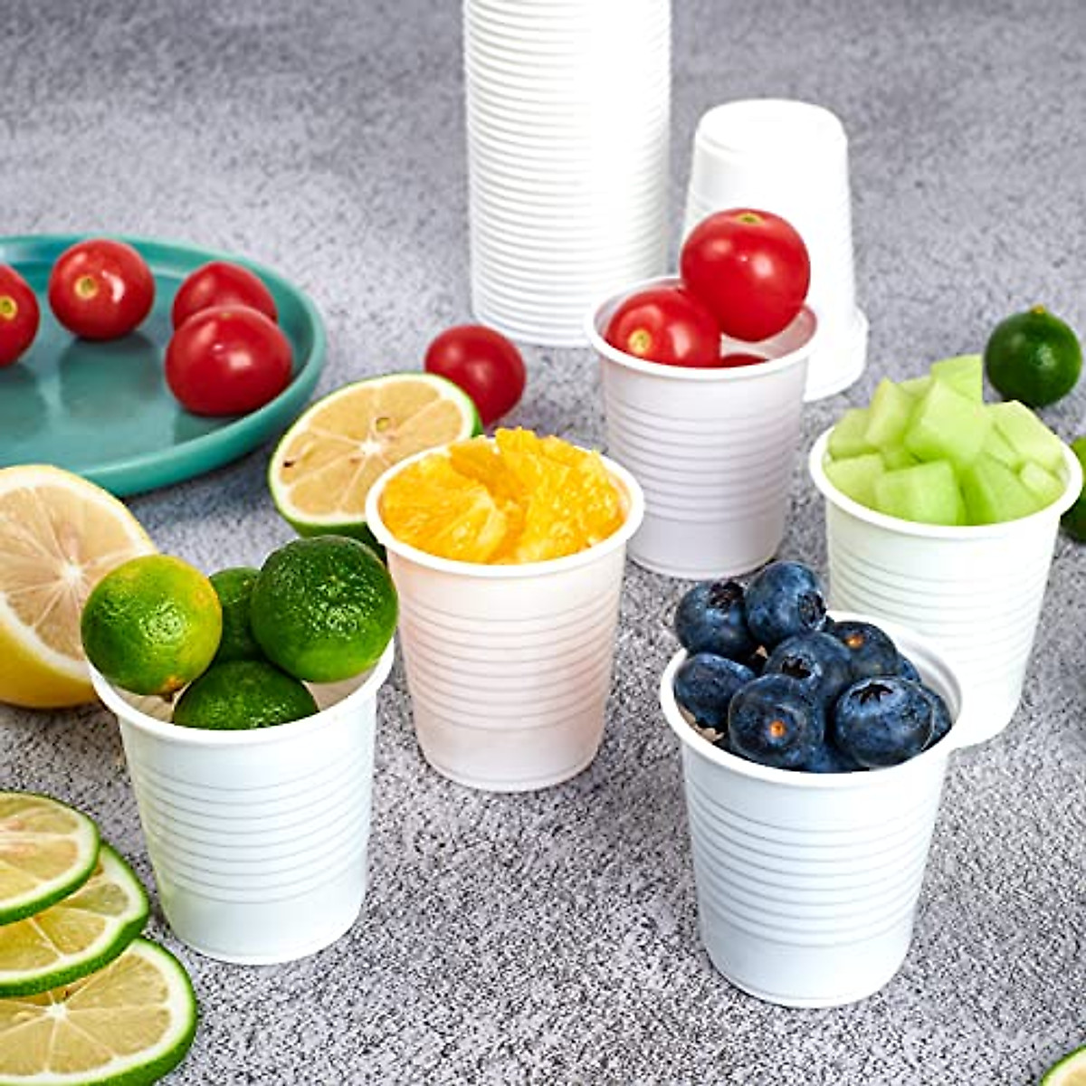 Lilymicky 500 Pack 3 oz Disposable Plastic Cups, Bathroom Cups, 3 Ounce Plastic Mouthwash Cups, Small Jello Shot Cups for Tasting, Drinking and Party