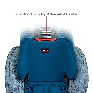 Britax Grow with You ClickTight Harness-2-Booster Car Seat, Seaglass , 26.5x17.75x25 Inch (Pack of 1)