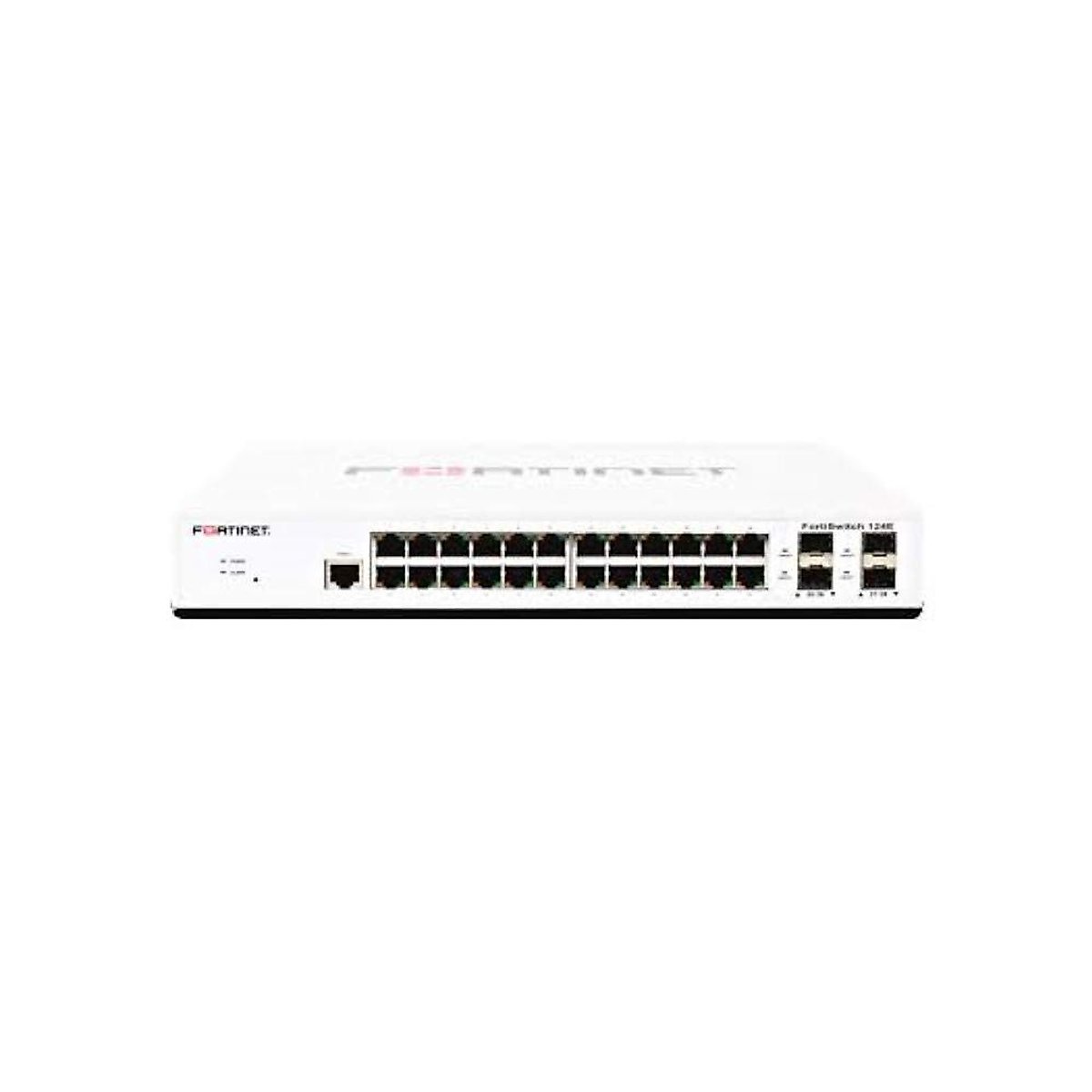 Fortinet - FS-124E-FPOE - Fortinet FortiSwitch 124E-F-POE Ethernet Switch - 24 x Gigabit Ethernet Network, 4 x Gigabit Ethernet Expansion Slot - Manageable - Optical Fiber, Twisted Pair - Modular - 2
