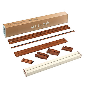 Mellow Naturalista Classic 12 Inch Solid Wood Bed, Cherry Platform, Cal King