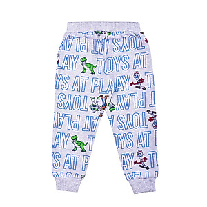 Disney Toy Story Boys 2 Pack Pants for Toddlers and Big Kids Light Grey