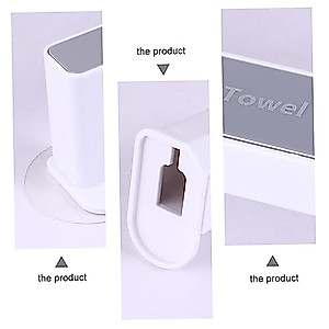 Cabilock No Punch Towel Rack Wall Mount Towel Holder Stainless Steel Towel Suction Cup Towel Holder 2pcs Kitchen Towel Bar Wall Mounted Towel Rack Shower Towel Rod Traceless Towel Rack Pp