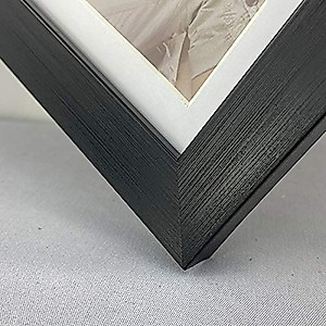 Giftgarden 5x7 Picture Frame Set of 4, 6x8 Matted to Display 5 by 7 Photo with Mat or 6 by 8 without Mat for Wall or Tabletop, Black