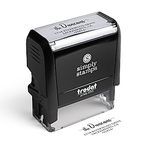 Personalized The Duncans Self-Inking Address Stamp and Ink | Custom Self-Inking Address Stamp with Name | Personalized Couples Address Stamps | Custom Rubber Address Stamp