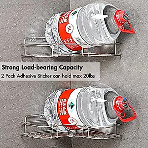 ‘Felibeaco 4 Pcs Adhesive Hooks Sticker/Wall Hooks for Corner Banthroom Shower Caddy Shelf -4 Pack