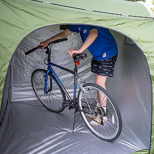 Outdoor Bike Cover 6.5' x 5' x 5.5' FT - Storage Tent for Bicycles or Motorcycles - Waterproof Foldable Shed Shelter for Camping - Bike Storage Shed with Heavy Duty Fabric