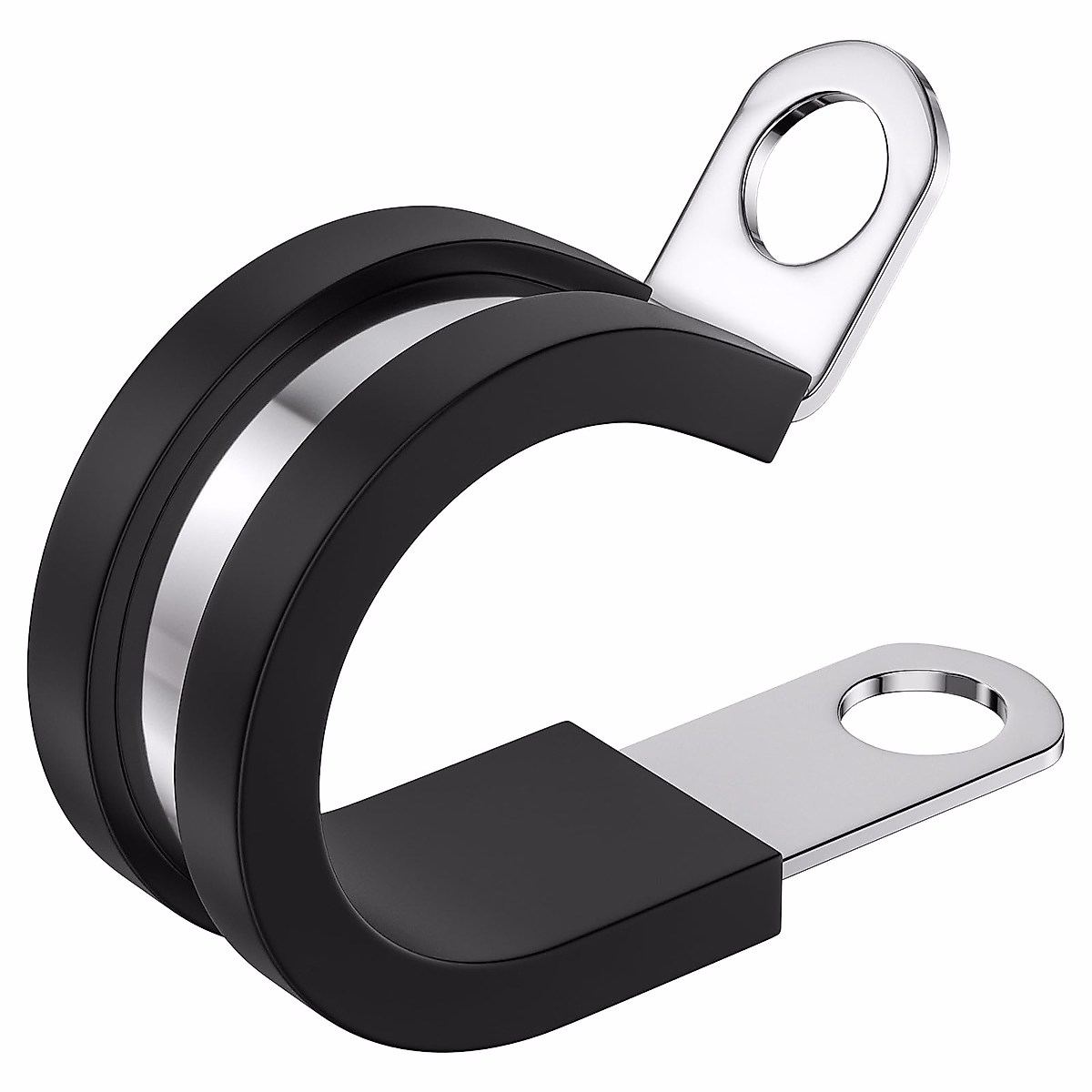 50 PCS 1/2 Inch Cable Clamps, 304 Stainless Steel Cable Clamps, Insulated Clamp, Hose Clamp, Pipe Clamp, Sturdy Clamp, and Wire Clamp by RTHIEAI