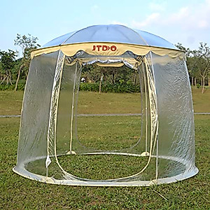 Bubble Igloo PVC Tent, JTDDO Winter Tent Oversize Cold Protection Canopy Tent 9'x9' for 4-6 Person for Outdoor/Garden/Backyard/Patios, Beige