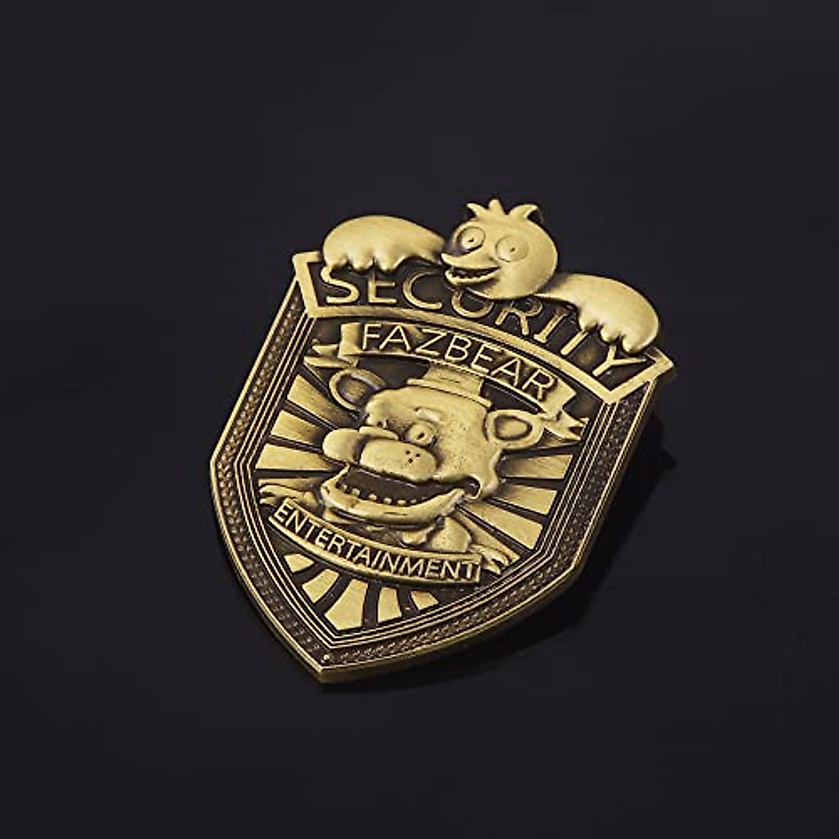 FNAF Fazbear Security Guard Badge - Freddy's Costume Cosplay Brooch Pin For Men Women (XZFANF)