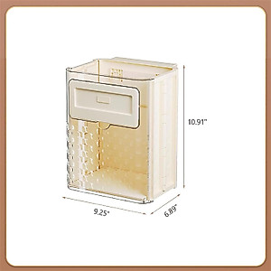 YSGDB Compost Bin Foldable Under Sink, Hanging Small Trash Can with Lid for Cupboard/Bathroom/BedroomMountable IndoorCompost Bucket