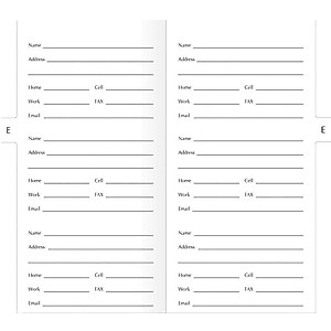 Lang Companies, A Quiet Evening Pocket Address Book