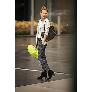 Lewis N. Clark Travel Umbrella: Windproof & Water Repellent Fabric Automatic Open Close , Black