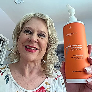 Hair Shampoo for Women & Men | Sulfate Free Shampoo with Japanese Persimmon Formula Eliminates Hair Odor & Hydrates Dry Hair | 13.5 oz