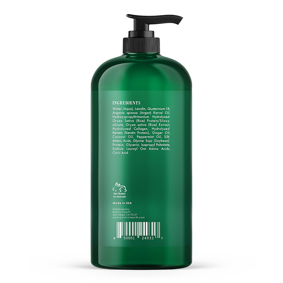 Botanic Hearth Peppermint Hair Conditioner - Hair Conditioner for Dry Damaged and Color Treated Hair - Volumizing Conditioner for fine & thin hair - Paraben & Sulfate Free - Men & Women - 16 fl oz