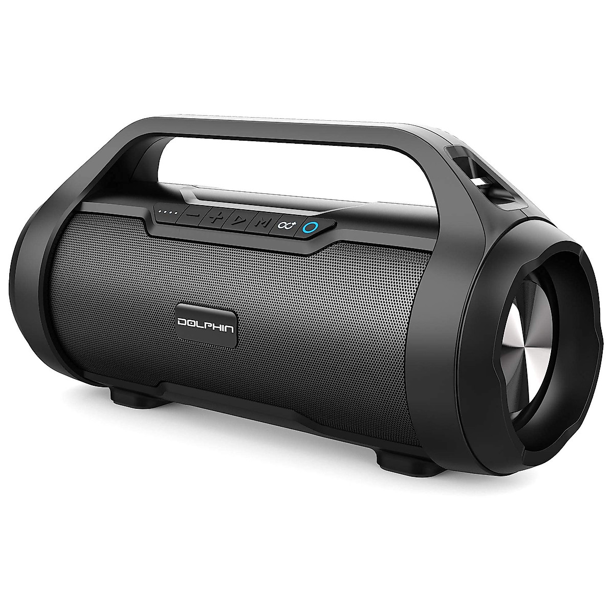 Dolphin LX-20 Dual Portable Bluetooth Waterproof Tube Speaker with HD Sound and Bass, High Power 30W, includes FM Radio, USB/SD MP3, AUX Input