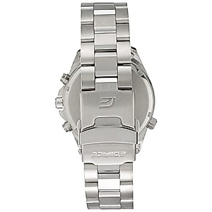 Casio Men's Stainless Steel Quartz Sport Watch Strap, TBD, 22 (Model: EF527D-2AV), Silver-Tone