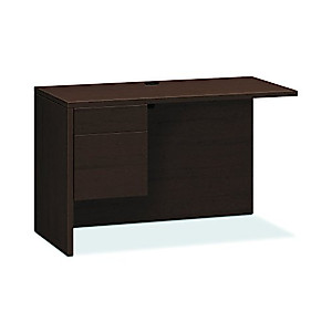 HON Left Return 48"W Desk, Mocha
