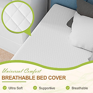 14 Inch Queen Mattress, Gel Memory Foam Queen Size Mattress, Pressure Relieving, Cooling Gel Foam, Queen Mattress in a Box, Certipur-Us Certified, Bed-in-a-Box, Queen, 80"L x 60"W x 14"Th,White