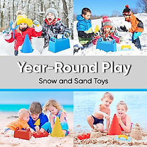 Superio Sand Castle Toys for Beach Snow Brick Maker Snow Sand Beach Toys for Kids and Adults Igloo Snow Block Form for Building Snow Forts or Sandbox Play Sand Toys Beach Essentials