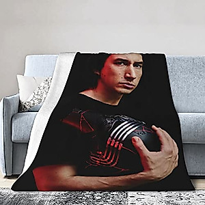 Adam Driver Ultra Soft Micro Fleece Blanket All Season Fuzzy Warm Throw Blanket for Sofa Chair Couch Bed