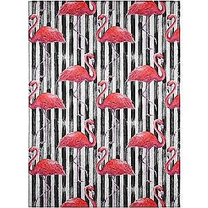 Dalyn Rugs Indoor/Outdoor Tropics TC9 Black Washable 8' x 10' Rug
