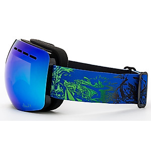 Cloud 9 - Women Ski Snow Goggles Nuclear Adult Anti-Fog Wide Angle Frameless UV400 Snowboarding Skiing Crystal Clear Flash Lens Coating Women Ski Goggle New Model (1 Pair Only, Choose Your Color)