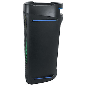 Rockville BASS Party 65 1200w Battery Powered LED Bluetooth Speaker Mic Input, Black