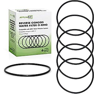 AppliaFit O-Rings Compatible with APEC 3.5 Inch O-Rings For APEC Ultimate and Essence Series Reverse Osmosis Water Filters, Version A (6-Pack)