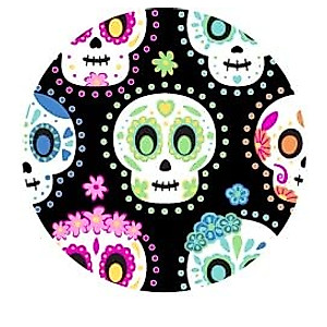 Swig Life 12oz Insulated Tumbler, Travel Coffee Tumbler with Lid, Cup Holder Friendly Travel Coffee Mug, Stainless Steel Thermos (Sugar Skulls)