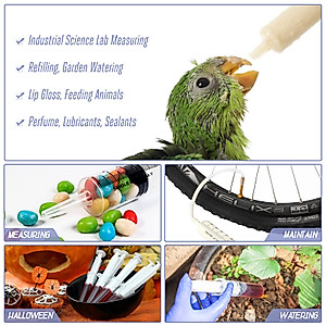 SHAOTONG 60ml Syringe with 40 Inch Tube and Tip Adapter, for Feeding Pets, Liquid Refilling, Drawing Oil Fluid