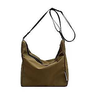 Hobo Bag Women Chic Tote Bag Stylish Nylon Shoulder Bag Students Fashion Messenger Bag