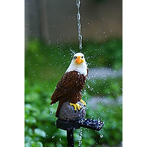 CHUANGFENG Eagle Figurine Garden Solar Stake Light Solar Eagle Lights Outdoor Decorative Bright Light Eagle Statue for Garden, Lawn,Patio,Yard Decoration (2pack
