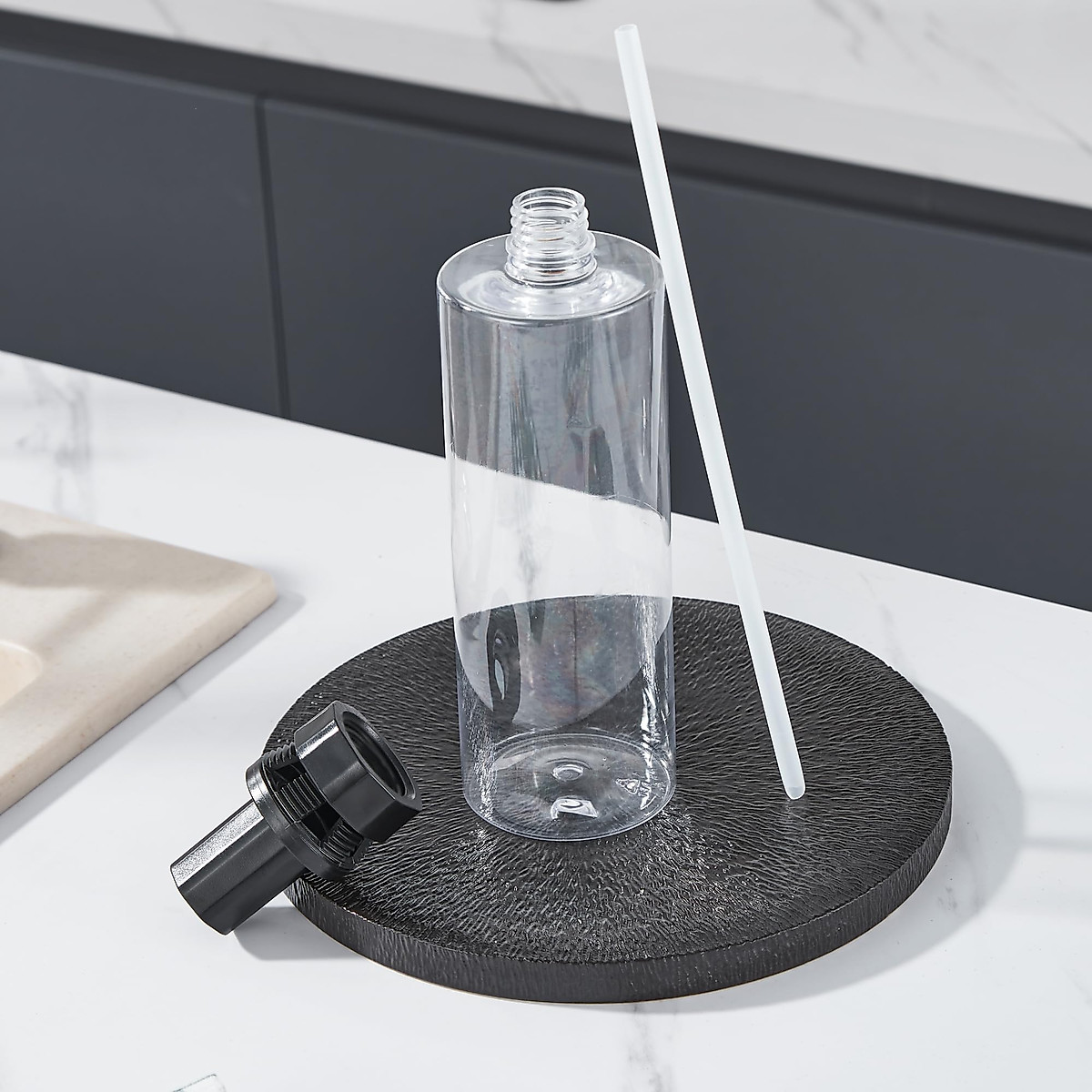 Updated Soap Dispenser Bottle for Kitchen Sink Bottle Replacement （500ML/17oz） DJS-ZYP-DJT-TM