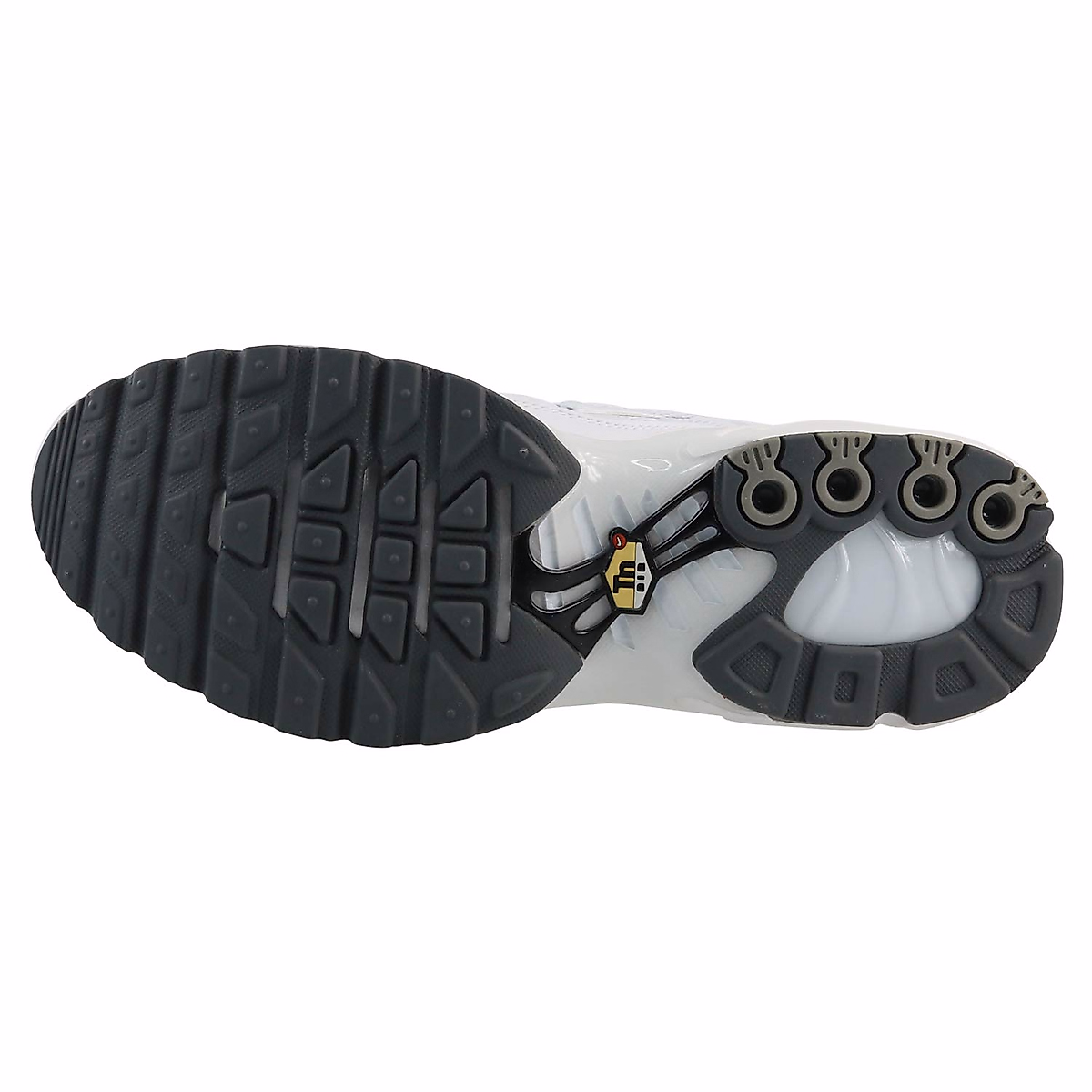 NIKE mens Air Max Plus SE TN1 Tuned Sneaker, White/Black/Cool Grey, 12