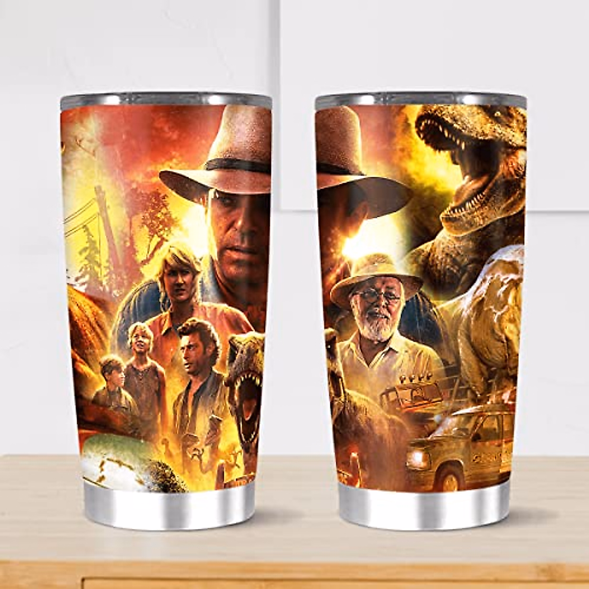 Tumbler Insulated Stainless Steel 20 oz the Tea lost Hot world Iced jurassic Cold park Wine Coffee Cup Mug Suit for Home Office Travel