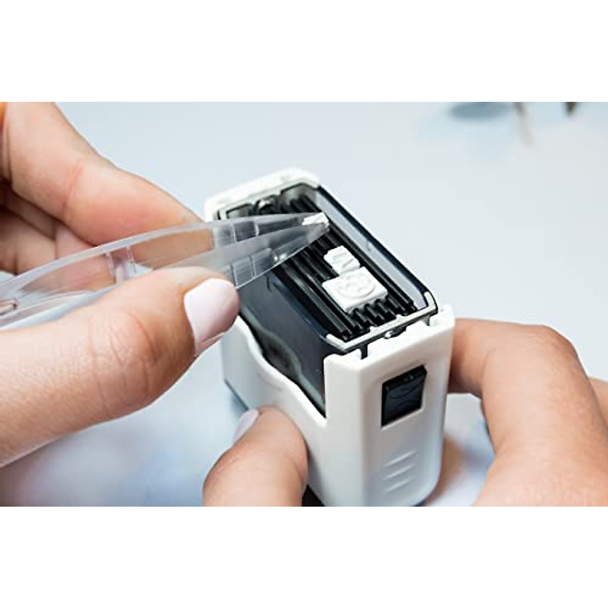 Mine Stamp Compact Clothing and Book Marker | Compact Personalised Clothing Marker for Adult and Children | Personalised Name Stamp for Children's Clothing