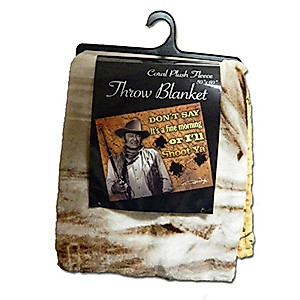 Midsouth Products Tongtai John Wayne I'll Shoot You 50x60 Throw Blanket
