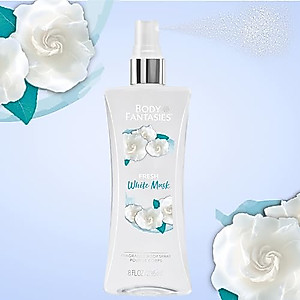 Body Fantasies Signature Fragrance Body Spray, Fresh White Musk, 8 Fluid Ounce