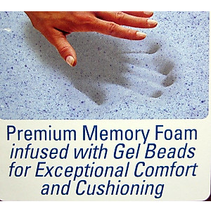 Novaform 3” EVENcor GelPlus Gel Memory Foam Mattress Topper with Cooling Cover