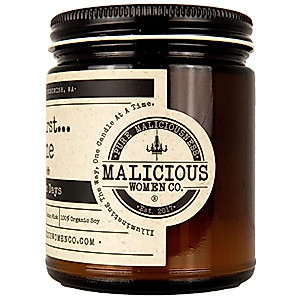 Malicious Women Candle Co - But First.Wine, Cabernet All Day (Sweet Red Wine) Infused with Long-Ass Days, All-Natural Soy Candle, 9 oz