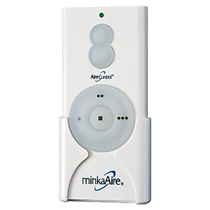 MINKA-AIRE F845-WH Light Wave 44" Ceiling Fan with LED Light and Remote Control in White Finish