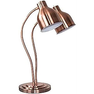 LINKANRUO Food Heating Lamp Double Bulbs Buffet Display Heating Preservation Light,Commercial Portable W250 Heat Lamp Lamps