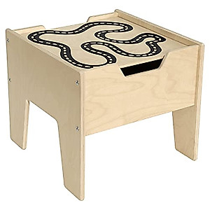 Contender C991300-B 2-N-1 Activity Table with Blue Lego Compatible Top for Toddlers and Preschool