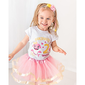 Luke and Lulu Baby Shark Birthday Outfit Girl Design - 2nd Birthday Girl